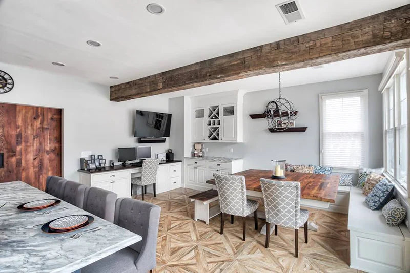 Create a WOW! factor with custom barnwood and barn beams. – Homestead ...