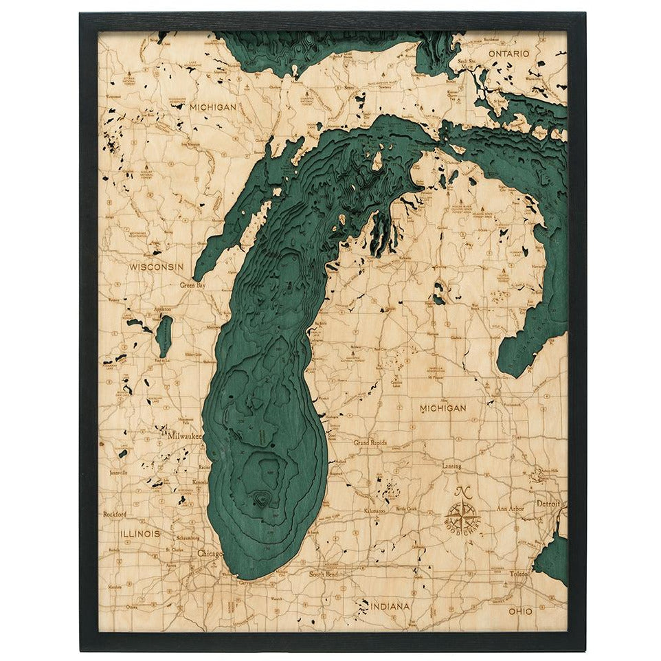 Lake Michigan Map Large – Homestead Princeton